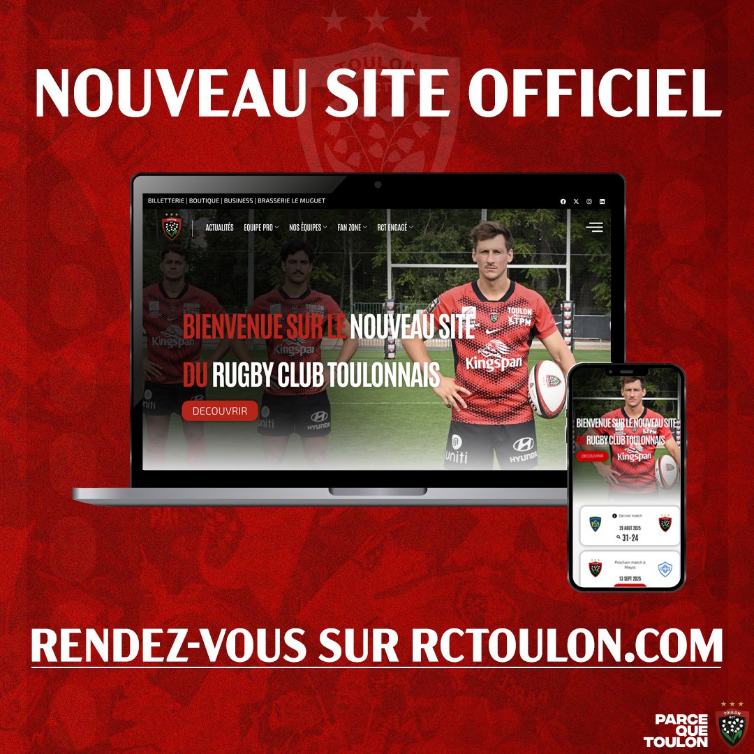 Le RCT dévoile son nouveau site internet ! - RCT