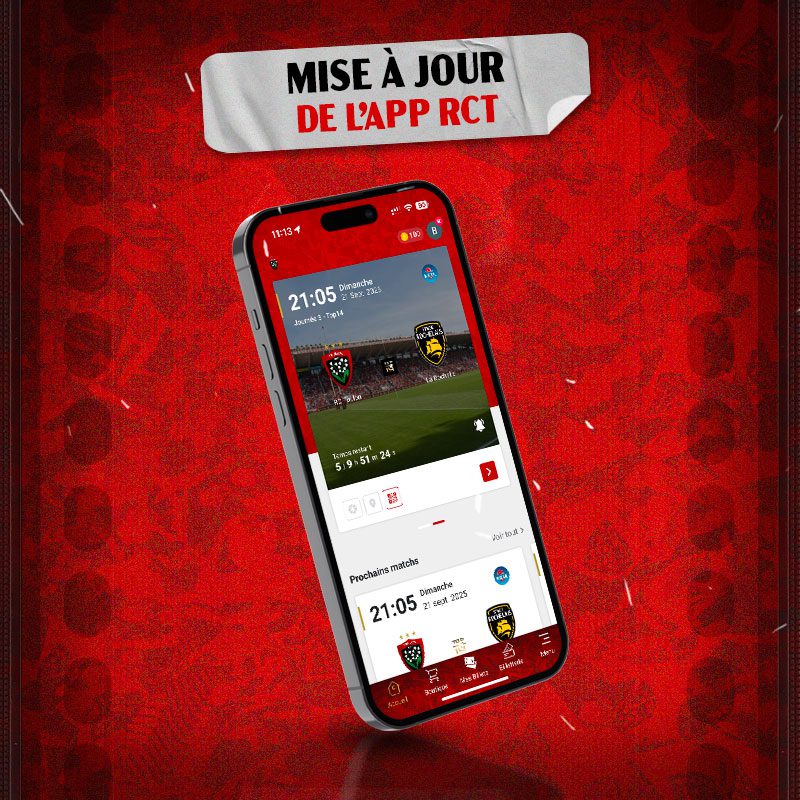 INFORMATION : Mise à jour de votre application RCT - RCT